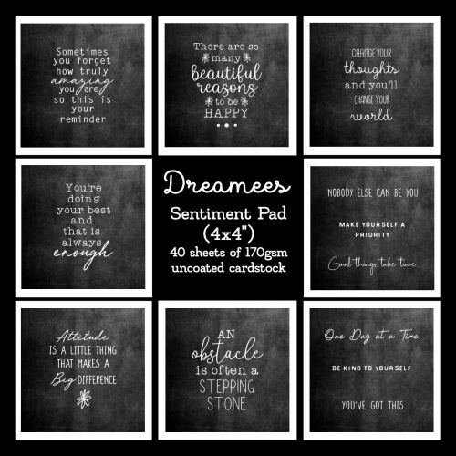 Positivity Chalkboard Sentiment Pad - Dreamees Positivity Chalkboard Sentiment Pad - Dreamees